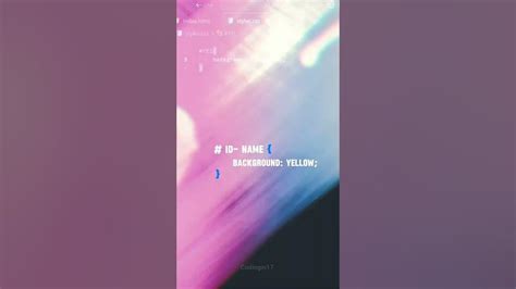 id and pseudo css series prat 4 codingin17 css shorts youtube
