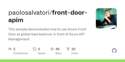 Github Paolosalvatorifront Door Apim This Sample Demonstrates How