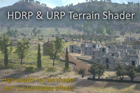 urp and hdrp terrain shader vfx shaders unity asset store