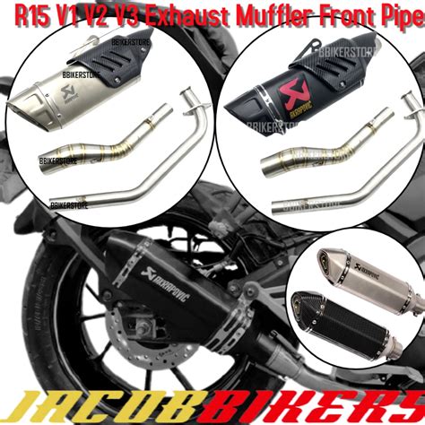 Yamaha R15 V1 V2 V3 Mt125 Mt15 Motorcycle Exhaust Muffler Front Pipe
