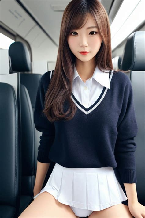 制服jk ワカメちゃんスカート Chichi Pui（ちちぷい）aiグラビア・aiフォト専用の投稿＆生成サイト