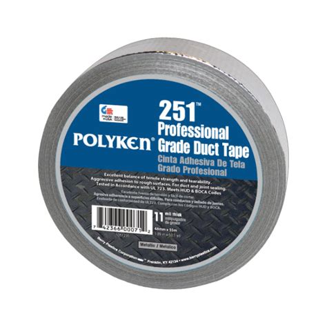 Polyken 251 11 Mil Professional Grade Metallized Duct Tape Mercotape