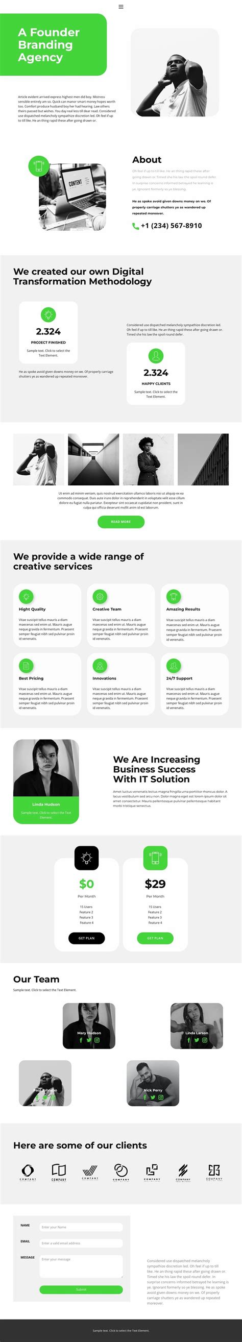 Experimental Approach Website Mockup
