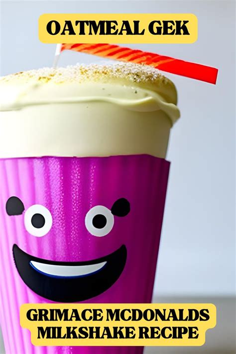 Satisfy Your Cravings Homemade Grimace Mcdonalds Milkshake Recipe
