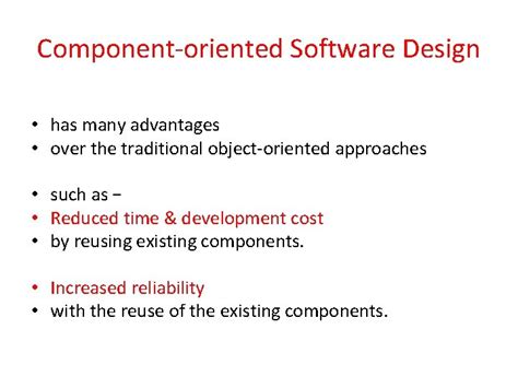 Componentbased Architecture Decomposition Reusability Decomposition