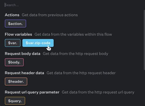 Variables Fastgen