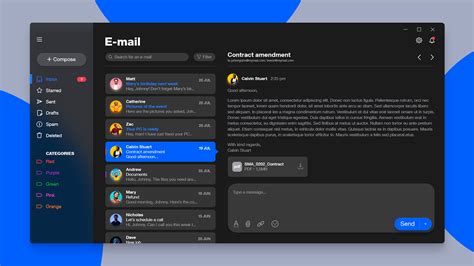A Really Simple Mail App On Behance