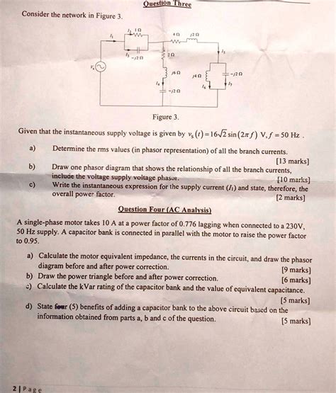 Solved Question Three Consider The Network In Figure 3 110 Î© 49 Î© 120 Î© 120 Î© Figure 3