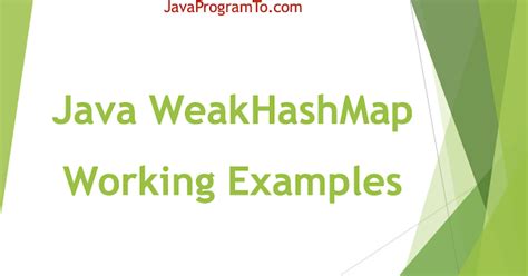 Java Weakhashmap Working Examples Javaprogramto