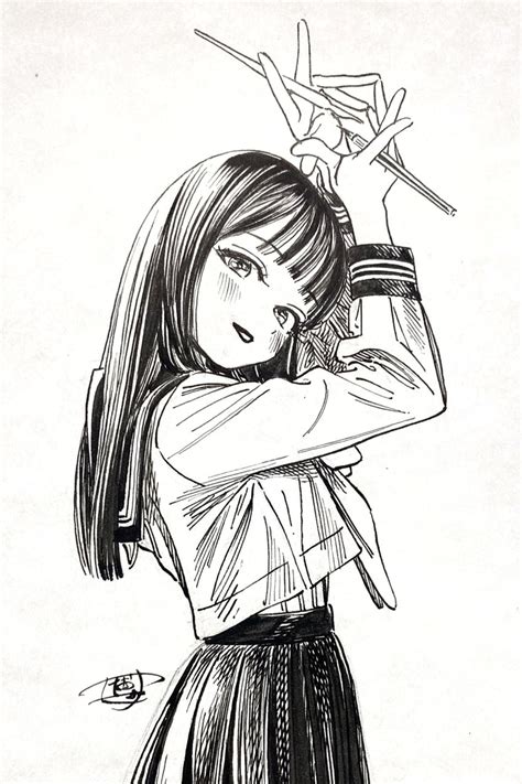 Akebi Komichi Akebi Chan No Serafuku Drawn By Hiro Dismaless Danbooru