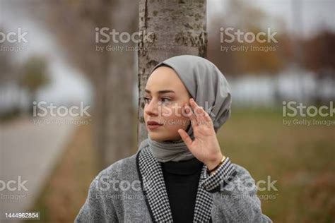 Beautiful Young Hijab Girl Portrait Stock Photo - Download Image Now - 25-29 Years, Adult ...