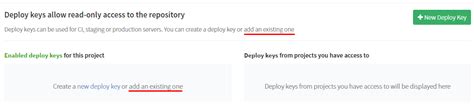 Git How To Add Existing Ssh Key To Project S Deploy Key In Gitlab Stack Overflow