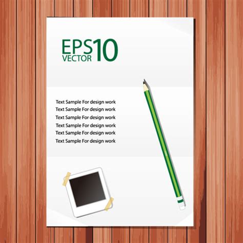 Set Of Notepad Design Elements Vector 05 Free Download