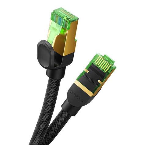 Baseus High Speed Cat8 40gbps Ethernet Cable 1m Cluster Black Price In