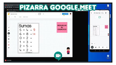 Cómo usar la pizarra de trabajo de Google Meet durante una videollamada