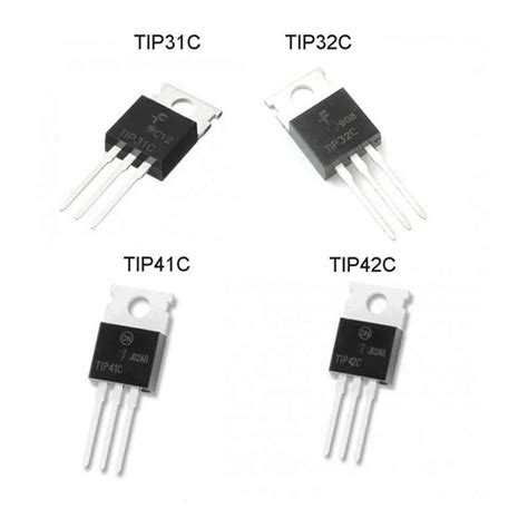 Kit 4 Transistor Reemplazo To 220 Tip31 Tip32 Tip41 Tip42