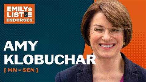 Emilys List Endorses Amy Klobuchar For Reelection To The United States
