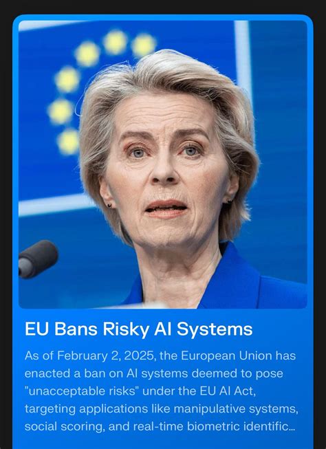 Eu Enforces Ai Act On February 2 2025 Banning High Risk Ai Systems