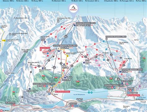St Moritz Skiing And Snowboarding Ski Lifts Terrain Lift Passes Maps