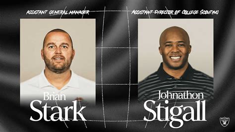 Raiders Name Brian Stark Assistant General Manager Johnathon Stigall As Assistant Director Of