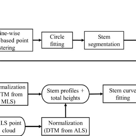 flowchart showing the processing of mls point cloud download