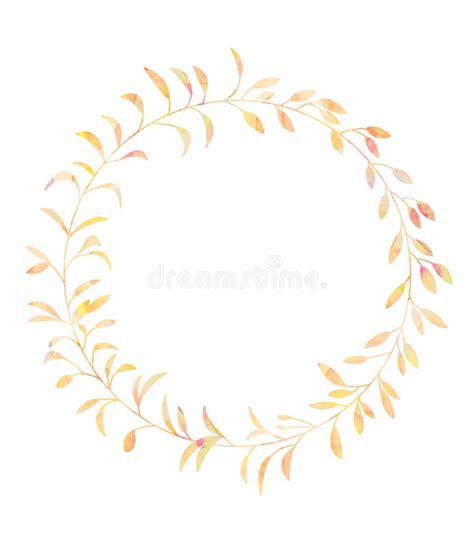 Circular Watercolor Mandala Meditation Symbol Om Lotus Stock