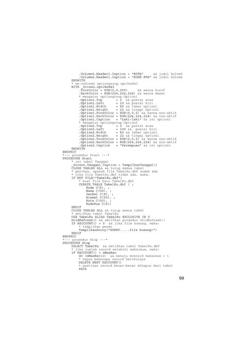 Teknik Merancang Program Aplikasi Code Pada Visual Fox Pro Pdf