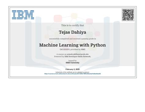 Tejas Dahiya On Linkedin Machinelearning Python Ibm Datascience