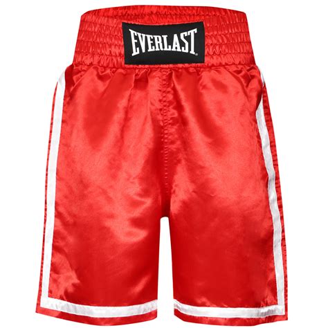 Short De Boxe Anglaise Everlast Rouge Compétition Lecoinduring