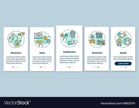 Customer Attraction And Retention Onboarding Vector Image