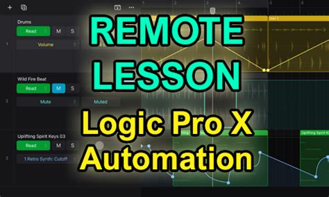 Lesson On Using Automation In Logic Pro Audio Support