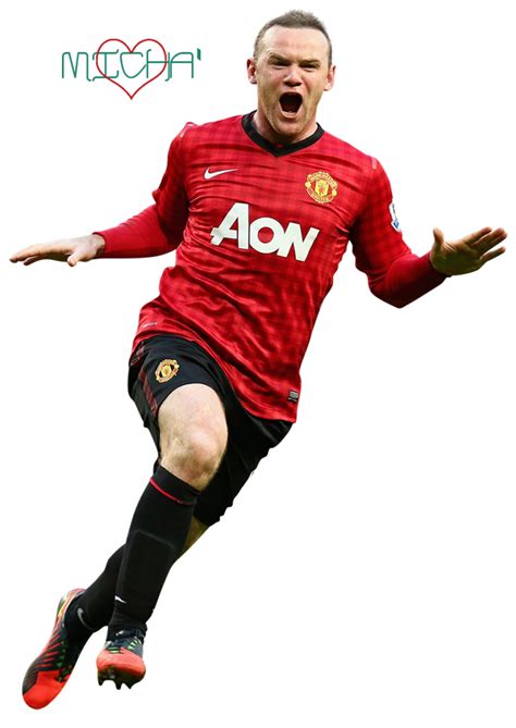 Wayne Rooney Football Render Footyrenders