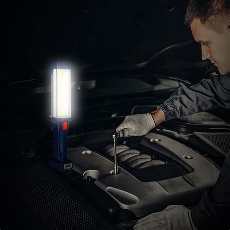Hanging Emergency Led Lighting For Car Repair Rechargeable High Power