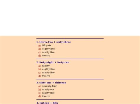 Esl Math Activity Worksheet For 4th 5th Grade Lesson Planet