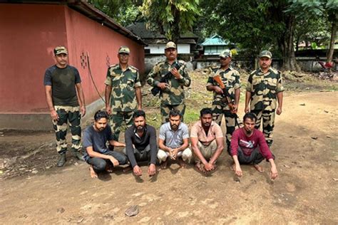 Meghalaya Five Bangladeshi Nationals Arrested While Attempting Illegal