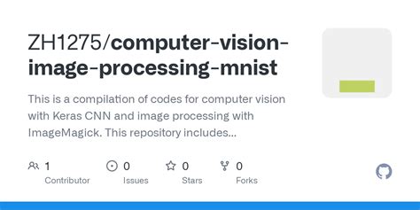 GitHub ZH1275 Computer Vision Image Processing Mnist This Is A
