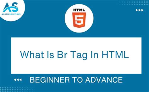 br tag in html what it is and how to use it