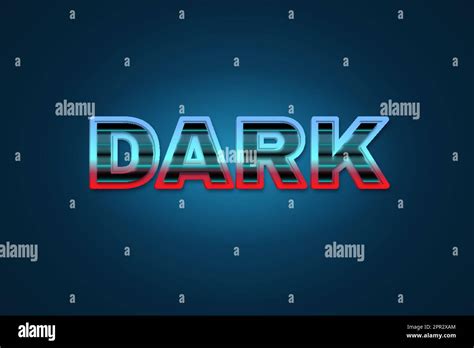 Text Effects Dark Stock Vector Image And Art Alamy