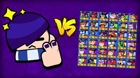 Edgar Vs Todos Os Brawlers No Brawl Stars Youtube
