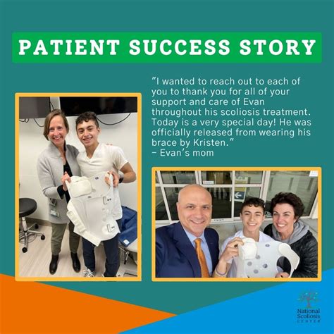 Evan Gets Released From Wearing His Brace National Scoliosis Center