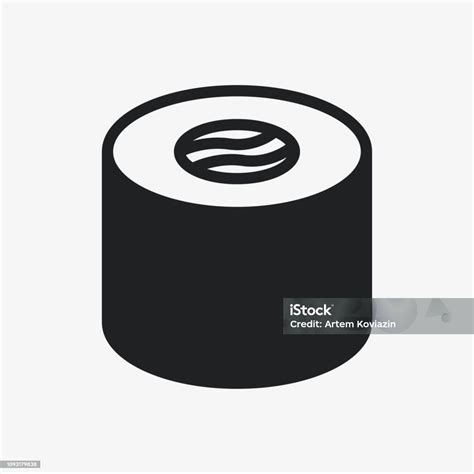 Jepang Makanan Sushi Roll Nori Nasi Dan Ikan Masakan Asia Pictogram