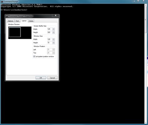 Windows Change Command Prompt Width From The Command Line Super User