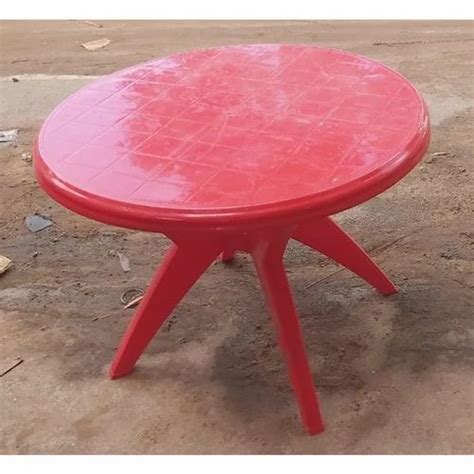 Red Round Plastic Table At ₹ 1000piece Plastic Table Set In Ranchi Id 2851812006897