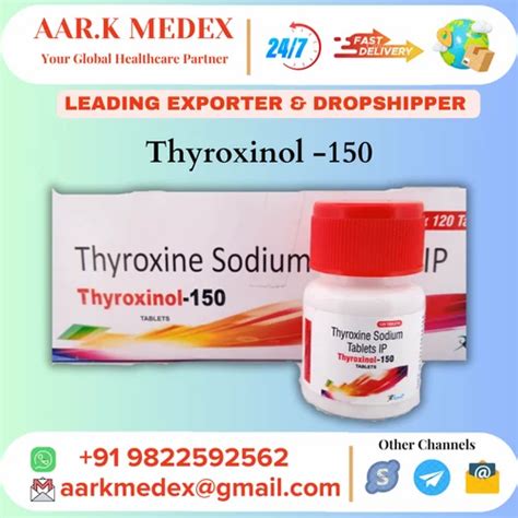 Thyroxinol 150mg Tablets Strength 150 Mcg At ₹ 160bottle In Nagpur