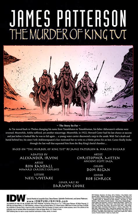 Read Online The Murder Of King Tut Comic Issue 5