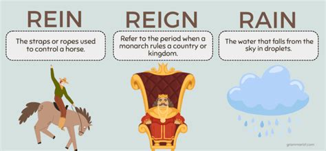 Rain Vs Rein Vs Reign Difference In Definition Spelling