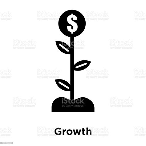 성장 아이콘 벡터 흰색 배경에 고립 성장의 로고 개념에 투명 한 배경 검은 가득 기호 서명 0명에 대한 스톡 벡터 아트 및 기타 이미지 Istock