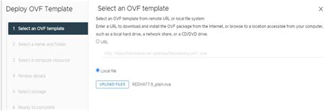 deploy ovf template on esxi