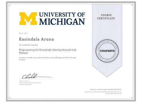 Kasindala Aruna On Linkedin Got Certificate From Coursera On Python