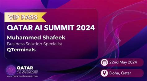 Muhammed Shafeek Pmp® On Linkedin Qataraisummit Futureofai Qterminals Zealforum